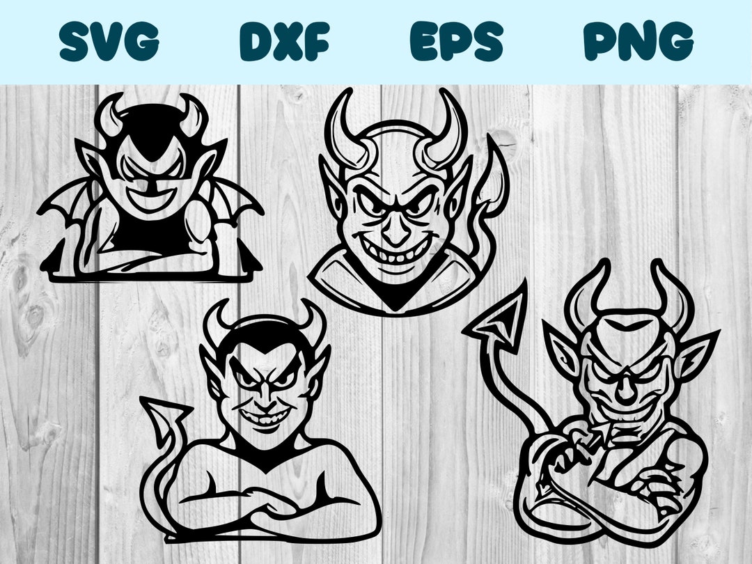 Devil Svg Devil Png Devil Clipart Demon Devil Vector Bundle - Etsy Canada
