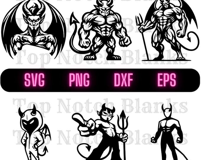 Red Devil Clipart Vector Graphic Svg Png Jpg Eps Sticker Design T-shirt ...