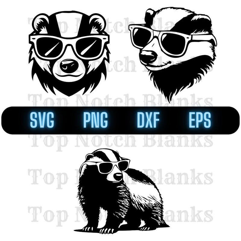 Birthday Card With Badger - Etsy