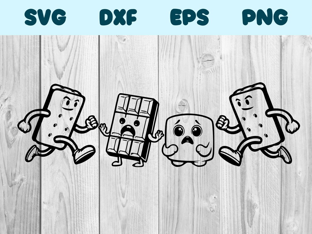 Smore Svg Cartoon Smore Png Smore Clipart Cool Smore Vector Bundle Pack ...