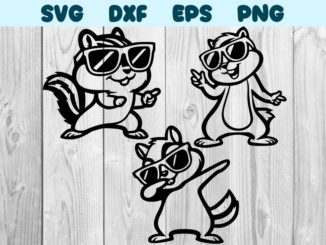 Chipmunk Dancing With Glasses Svg Chipmunk Dance Png Dancing Chipmunk ...