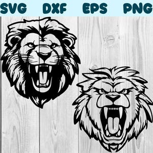 Lion Svg Angry Lion Png Angry Lion Clipart Angry Lion Vector Bundle ...