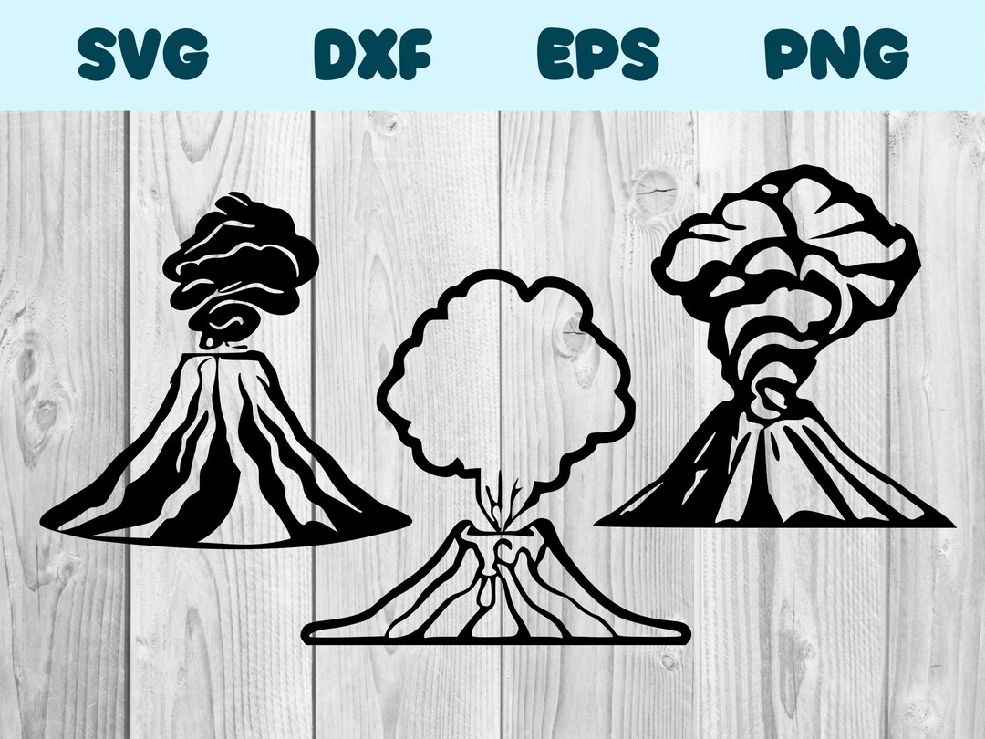 Volcano Svg Erupting Volcano Png Volcano Clipart Volcano - Etsy Canada