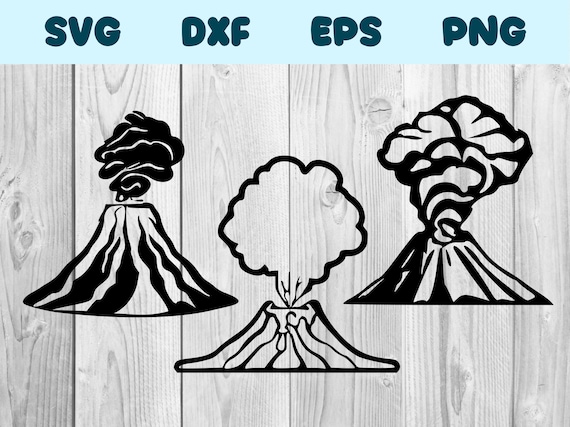 Erupting Volcano Clipart