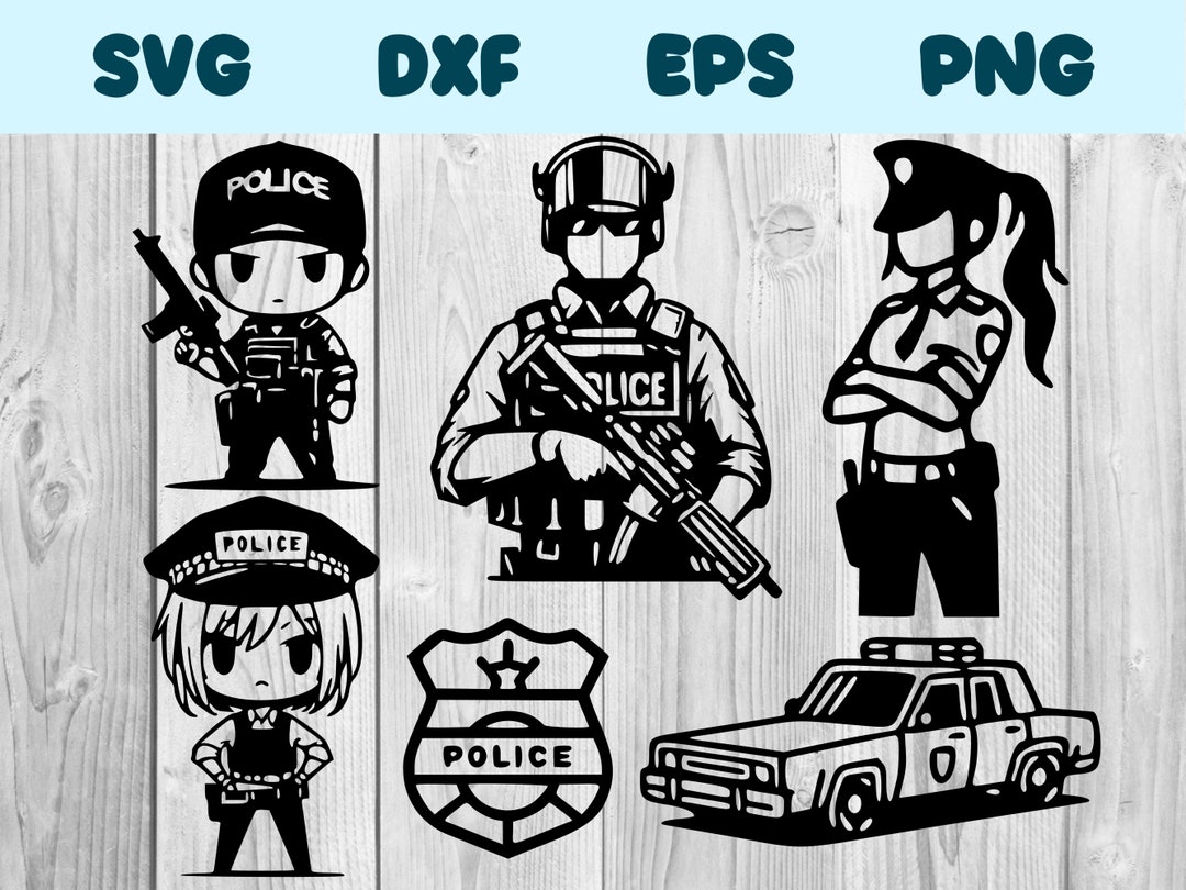Police Svg Cartoon Police Png Cool Police Clipart Badass Police Vector ...