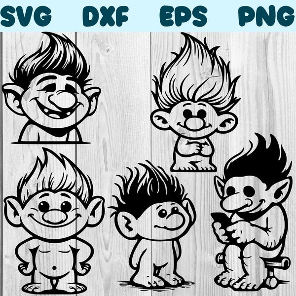 Troll Svg - Etsy