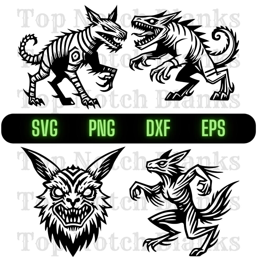 Chupacabra Svg Cartoon Chupacabra Png Scary Chupacabra Clipart Cool ...