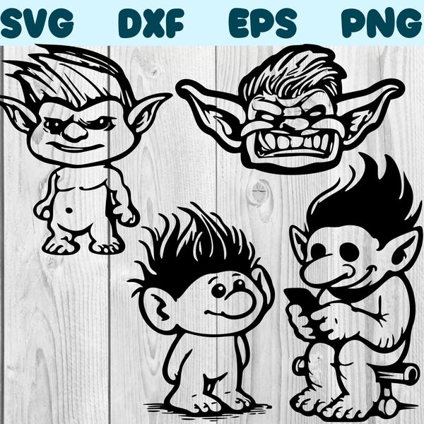 Troll Svg - Etsy