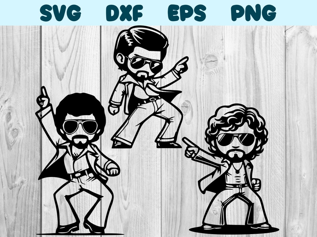 Disco Dude Svg Disco Dancer Png Disco Dance Clipart Disco Guy Vector ...
