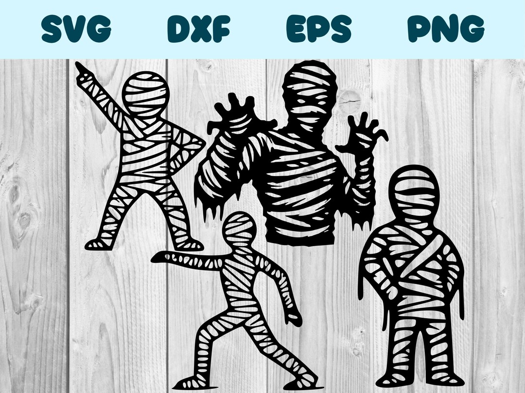 Mummy Svg Cartoon Mummy Png Cool Mummy Clipart Badass Mummy - Etsy