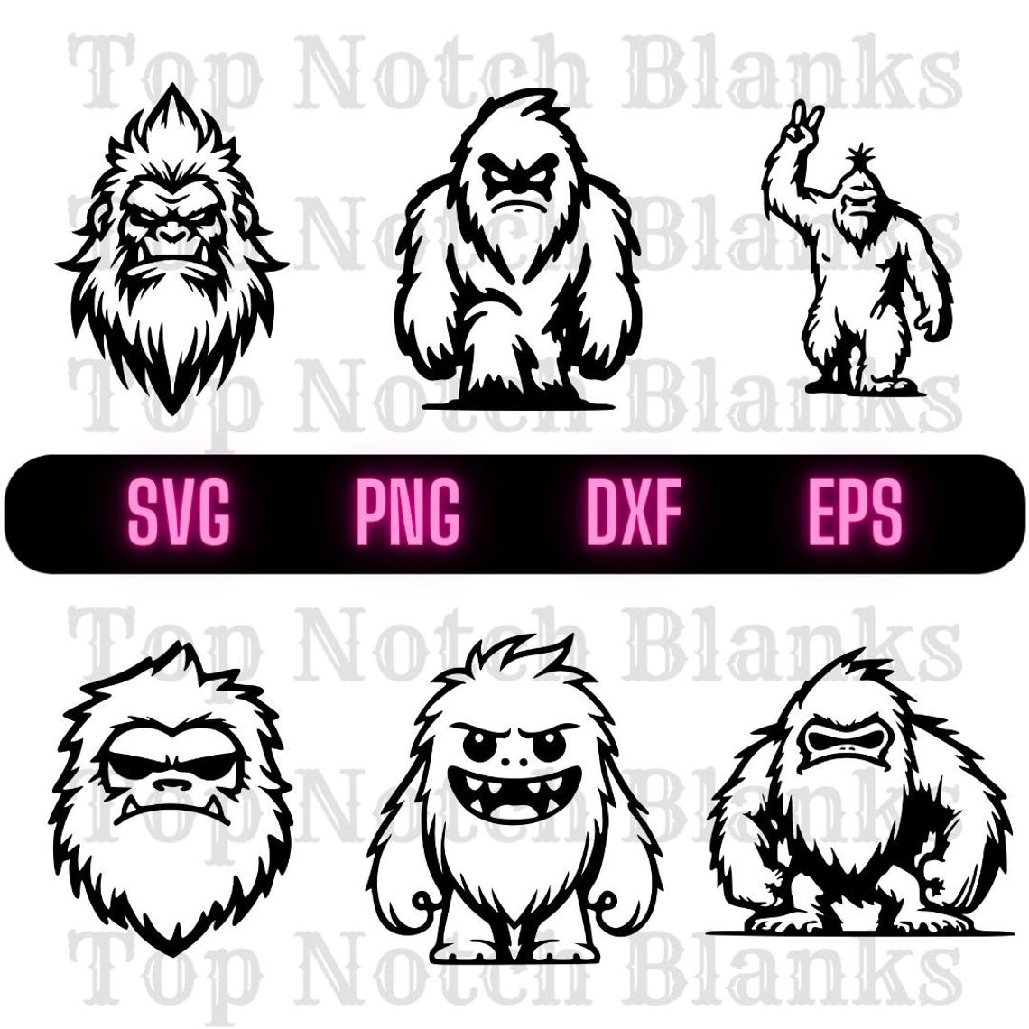 Yeti Svg Cartoon Yeti Png Cool Yeti Clipart Badass Yeti Vector Bundle ...