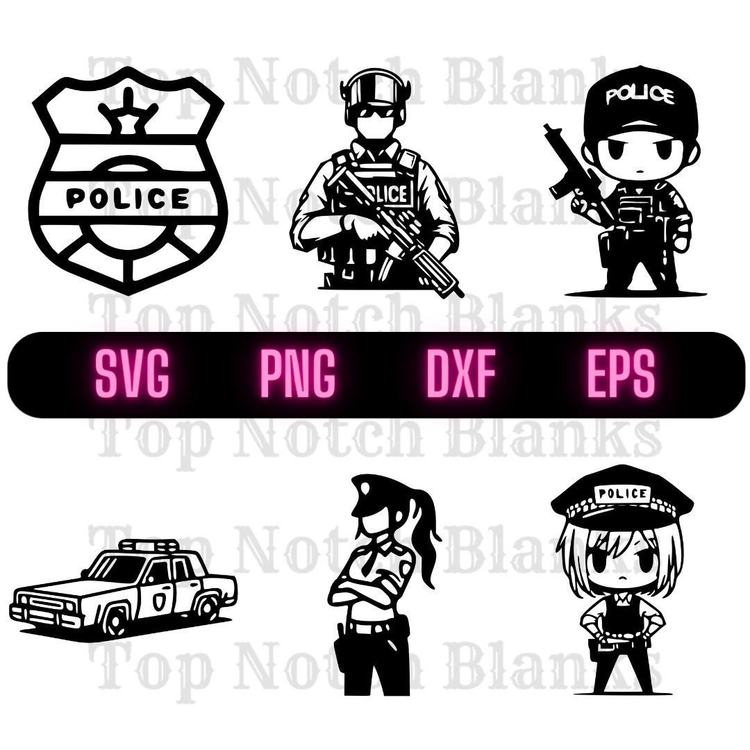Police Svg Cartoon Police Png Cool Police Clipart Badass Police Vector ...