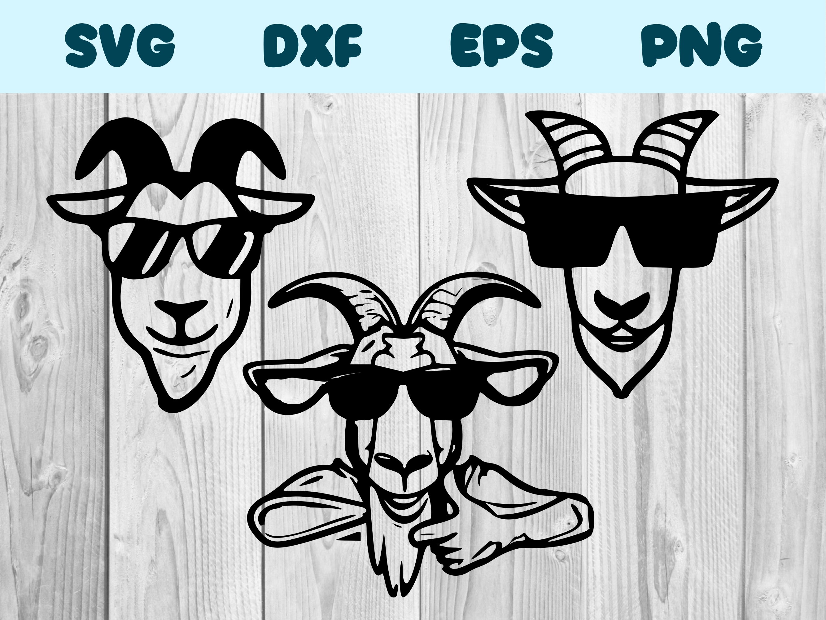 Goat Wearing Sunglasses Svg Goat Png Goat Wearing Sunglasses - Etsy