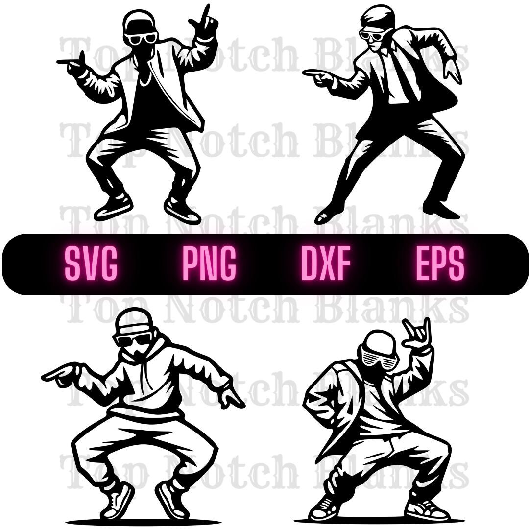 Dancing Man SVG Bundle: Sunglasses Guy Clipart (commercial Use) - Etsy