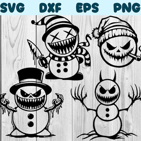 Snowman Svg - Etsy