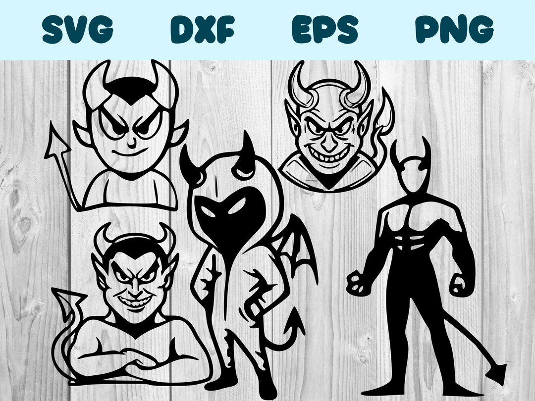 Devil Svg Devil Png Devil Clipart Demon Devil Vector Bundle Pack ...