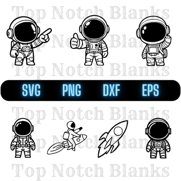 Astronaut Clipart - Etsy