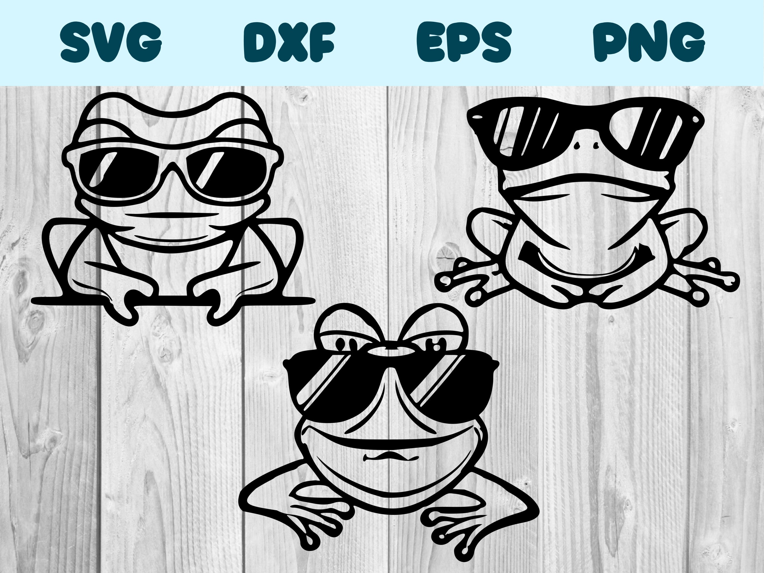 Frog With Glasses Clipart Frog With Glasses Png Frog With - Etsy