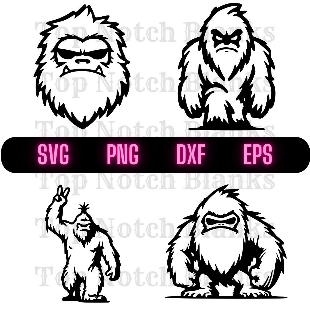Yeti Svg Cartoon Yeti Png Cool Yeti Clipart Badass Yeti Vector Bundle ...