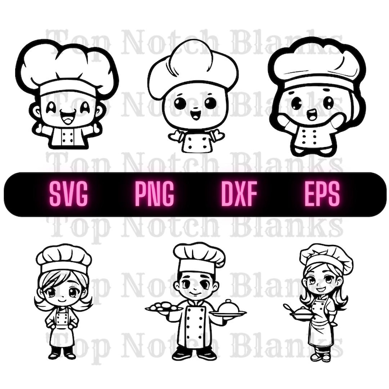 Chef Svg Cartoon Chef Png Happy Chef Clipart Chef Vector Bundle Pack ...