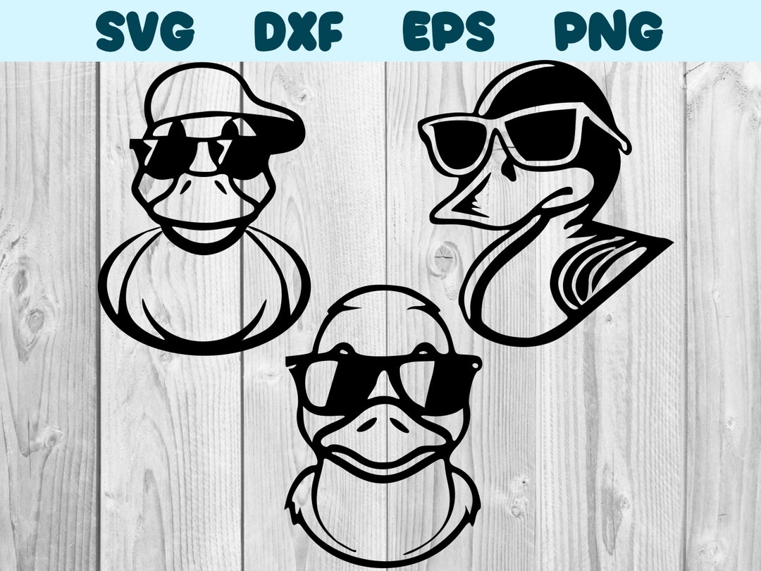 Duck Wearing Sunglasses Svg Duck With Glasses Png Duck Clipart Duck ...