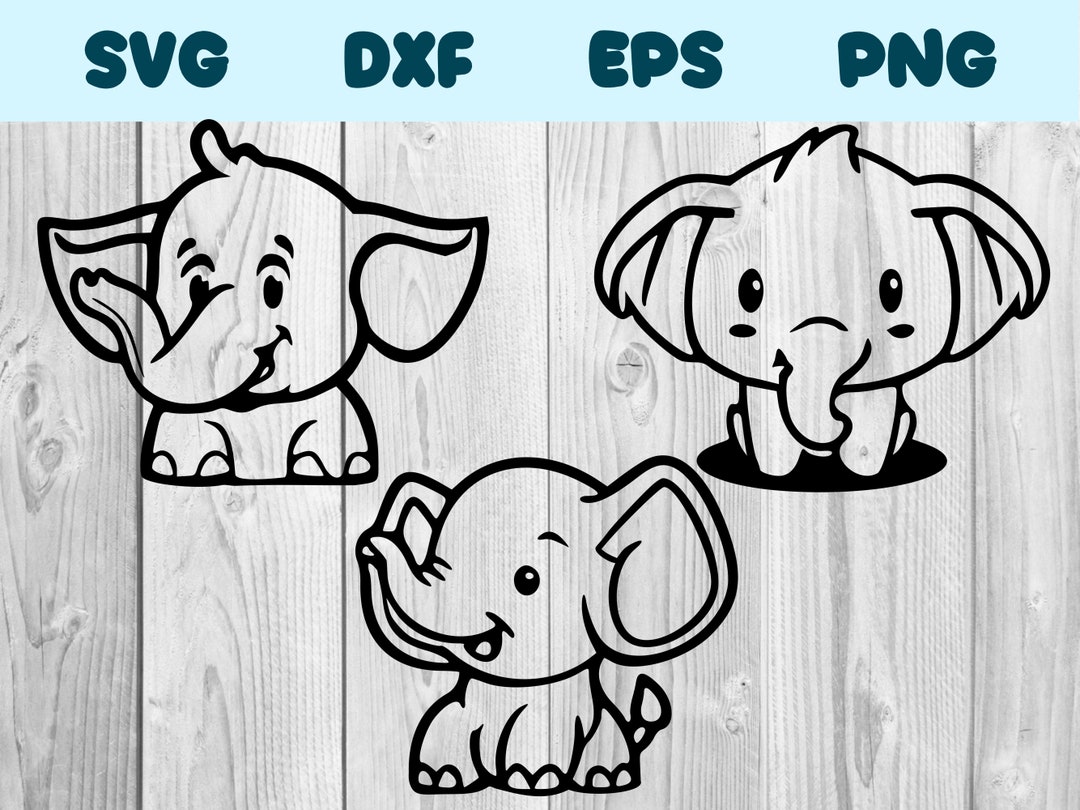Baby Elephant Svg Baby Elephant Png Baby Elephant Clipart Baby Elephant ...