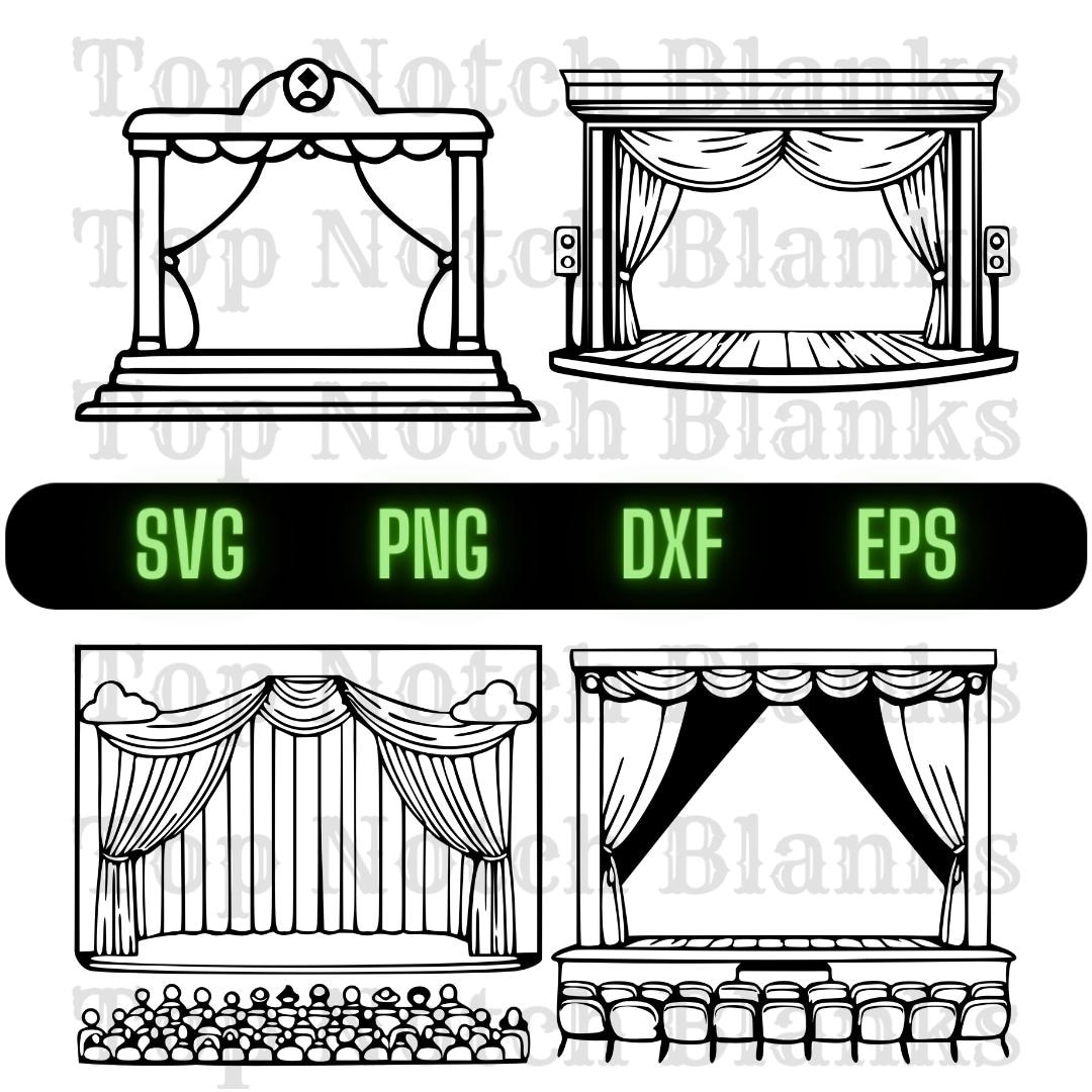 Stage Svg Cartoon Theater Stage Png Cool Stage Clipart Stage Vector ...
