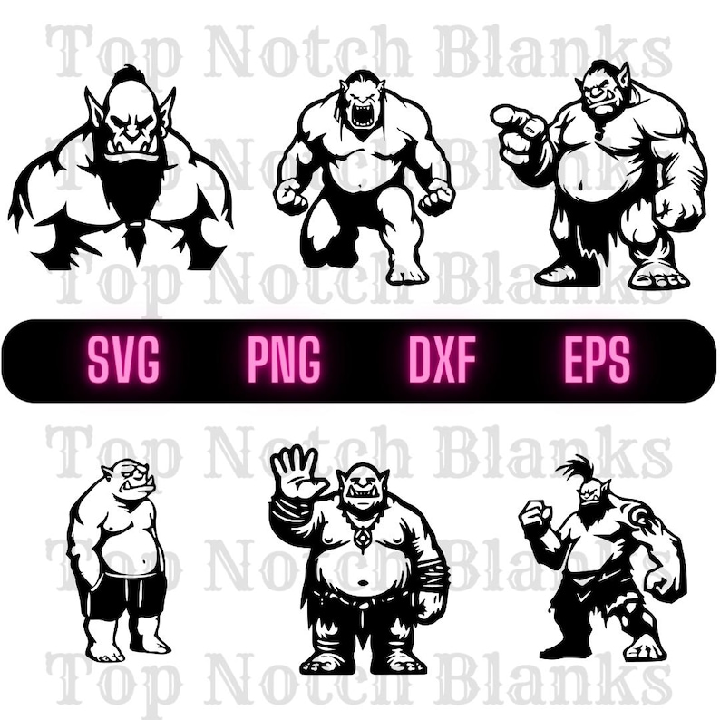 Ogre Svg Cartoon Ogre Png Cool Ogre Clipart Badass Ogre Vector Bundle ...