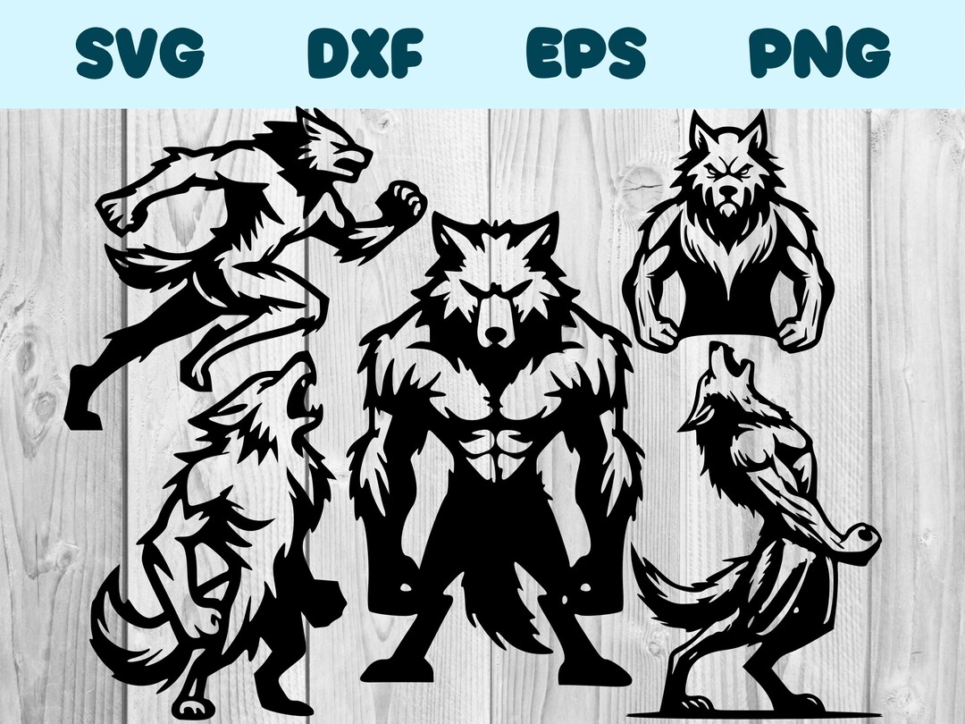 Werewolf Svg Cartoon Werewolf Png Cool Werewolf Clipart Badass Werewolf ...