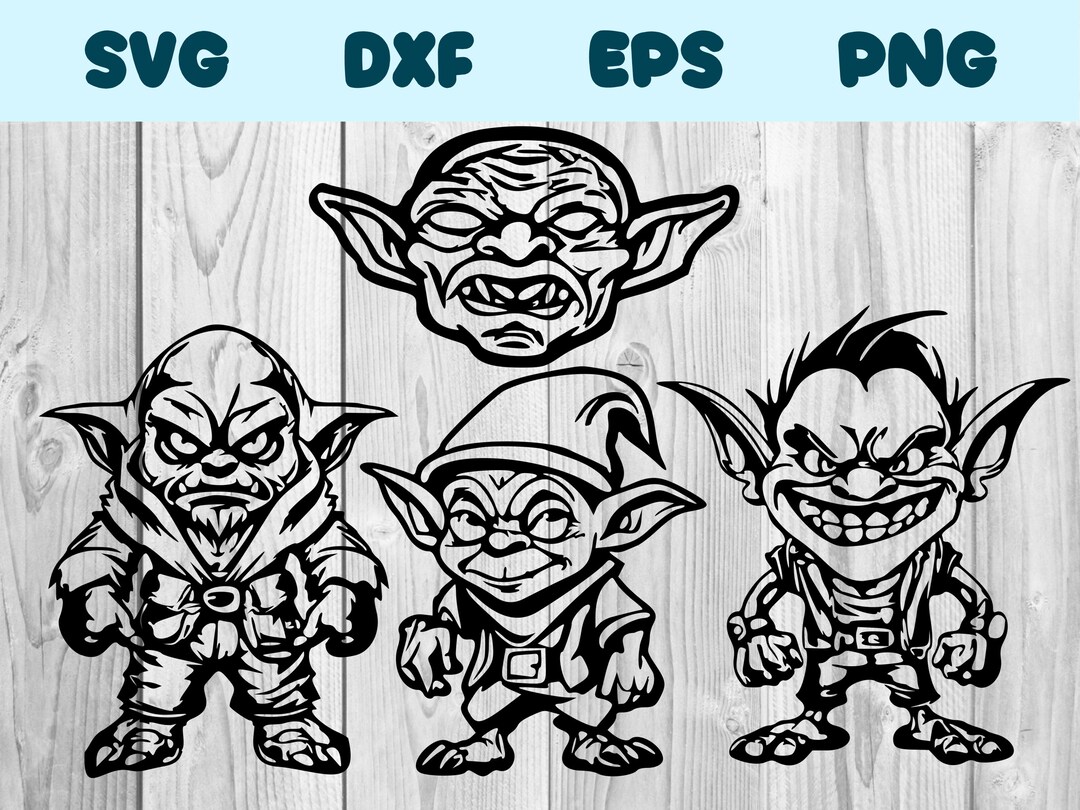 Goblin Svg Goblin Png Goblin Clipart Goblin Vector Bundle Pack - Etsy