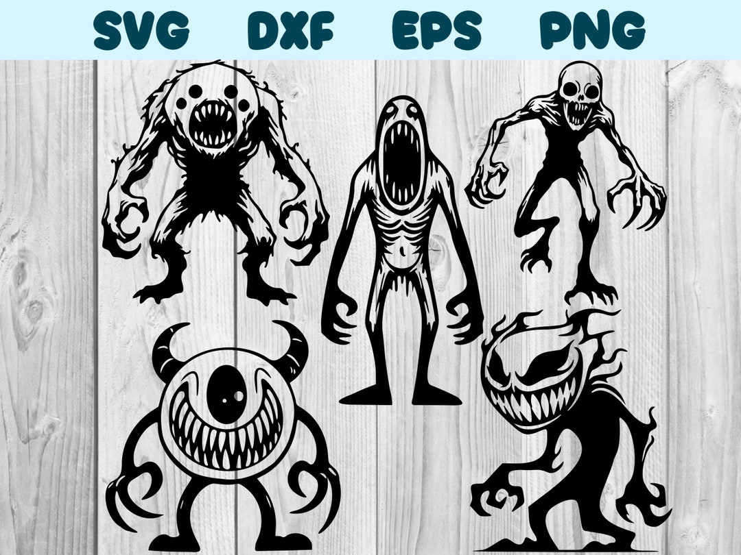Evil Monster Svg Scary Monster Png Bad Ass Monster Clipart Evil ...