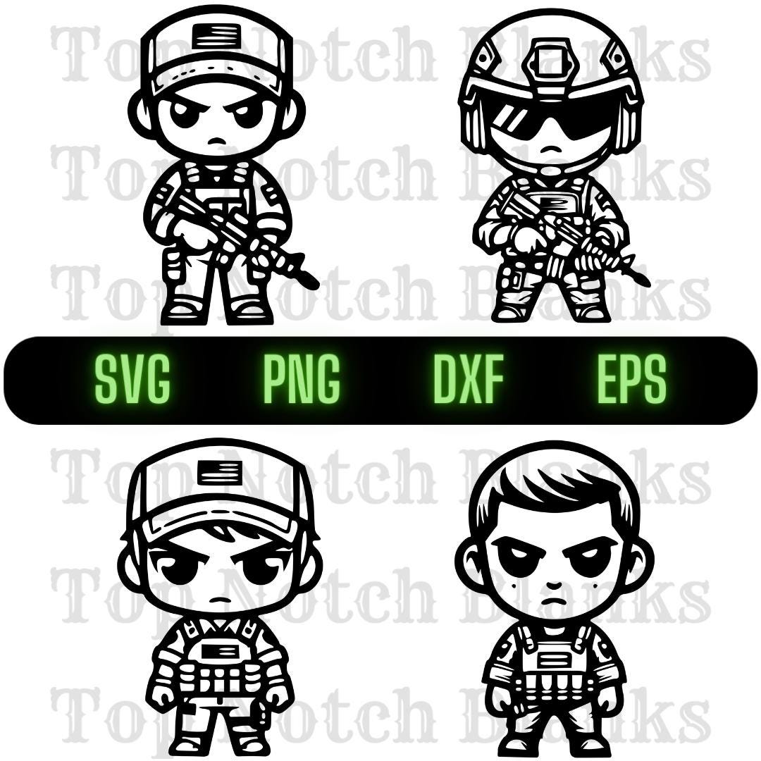 Soldado Svg Soldado de dibujos animados Png Soldado rudo Clipart ...