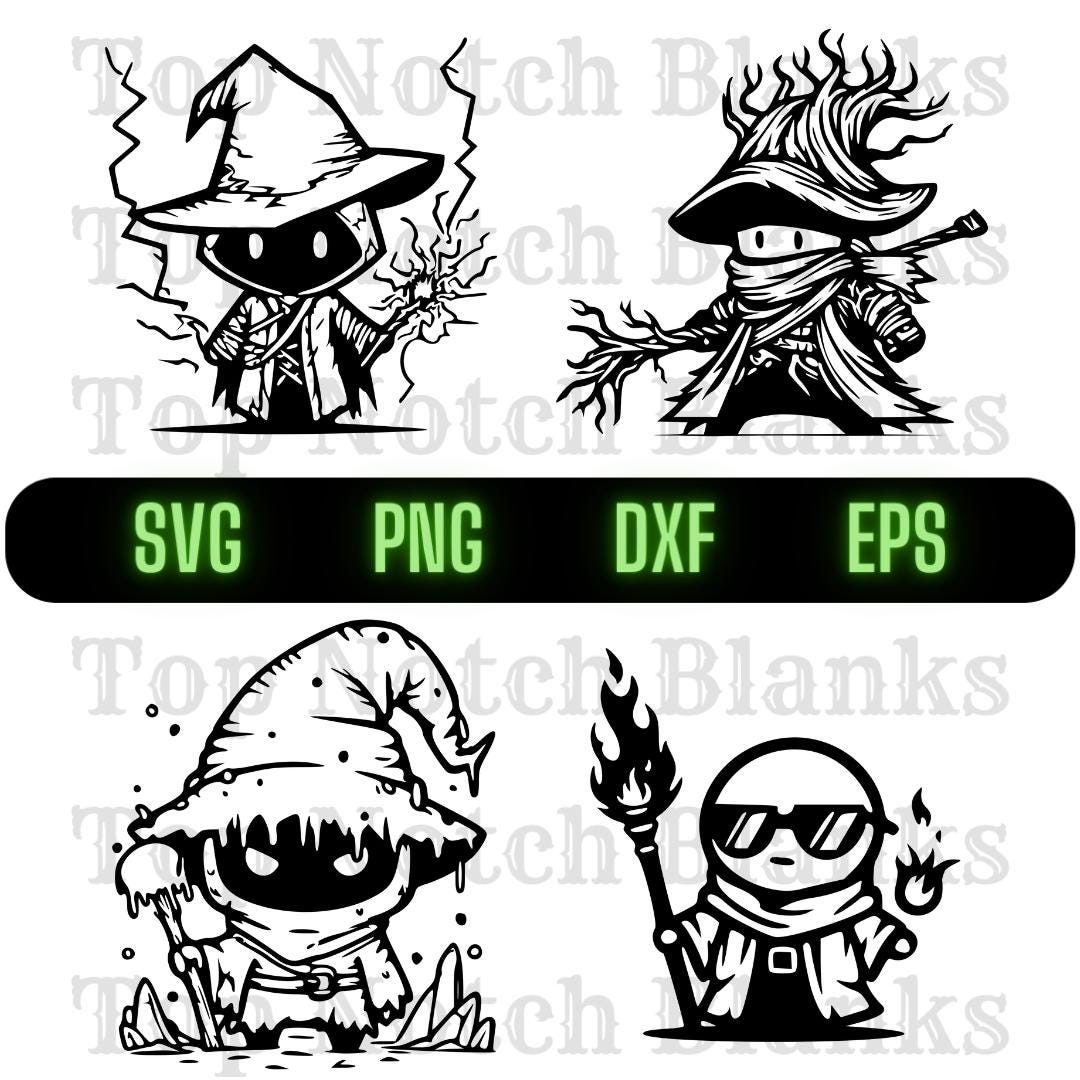 Elemental Wizard Svg Wizard Png Elemental Wizard Clipart Cool Wizard ...