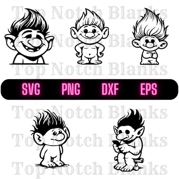 Trolls Svg - Etsy