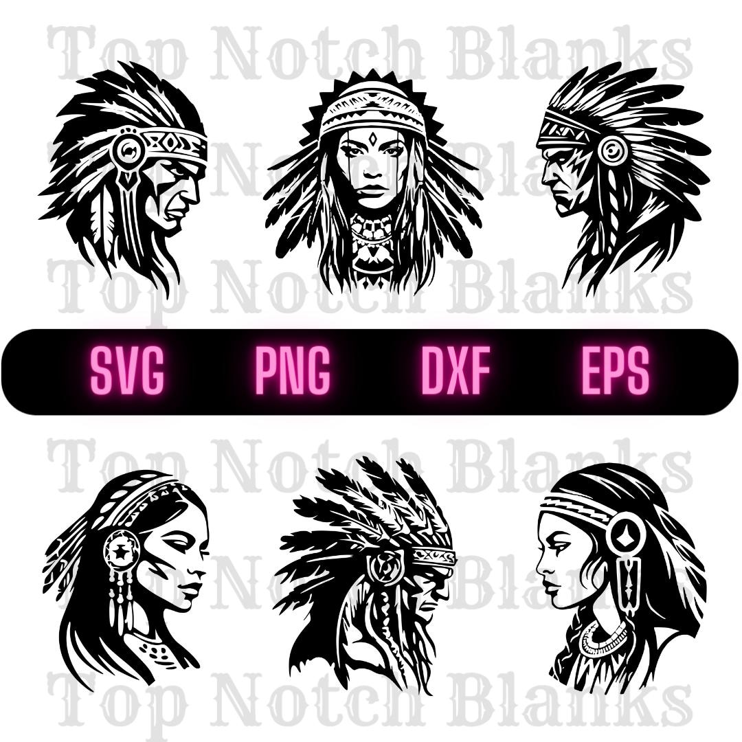 Native American Chief Svg Native American Png Native American Clipart ...