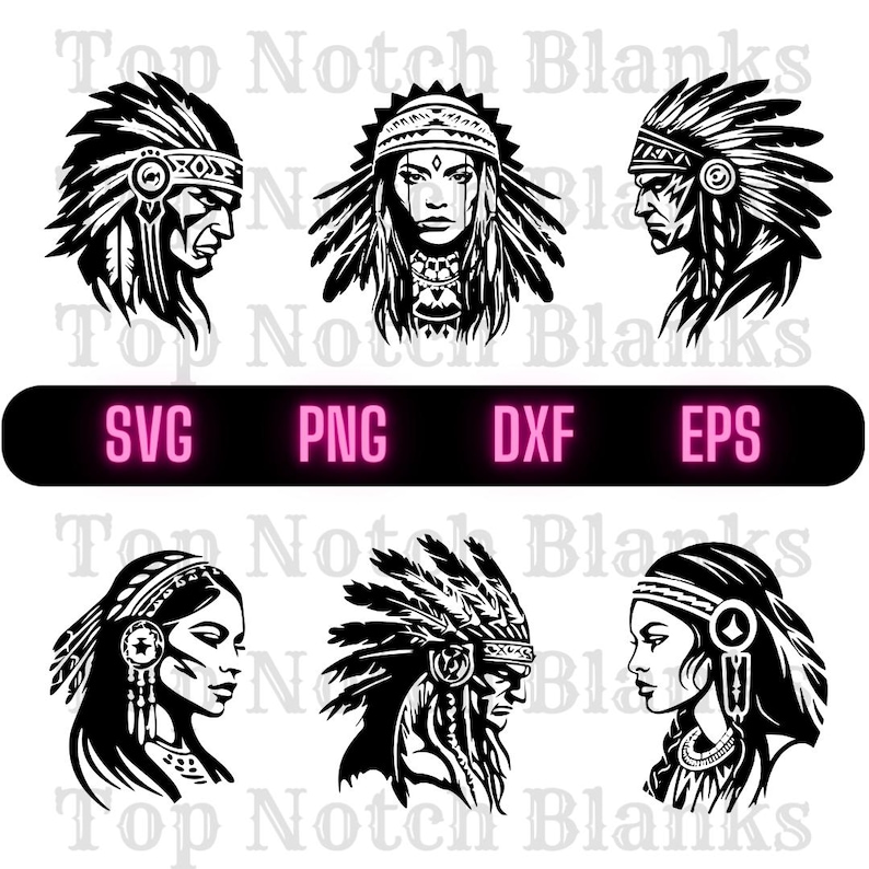 Native American Chief Svg Native American Png Native American Clipart ...