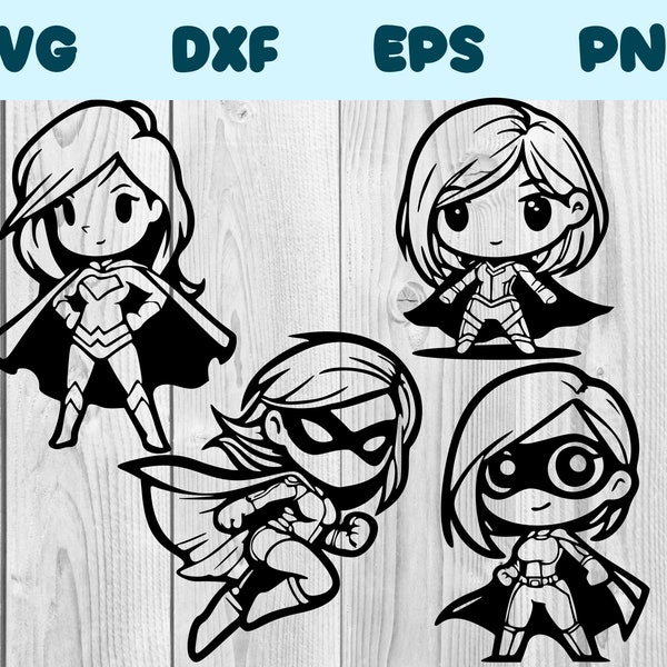 Superhero Clipart - Etsy