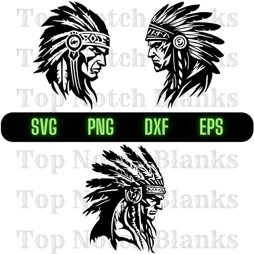 Native American Chief Svg Native American Png Native American Clipart ...