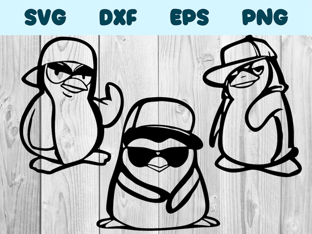 Hip-hop Penguin Svg Hip-hop Penguin Png Hip-hop Penguin Clipart Hip-hop ...