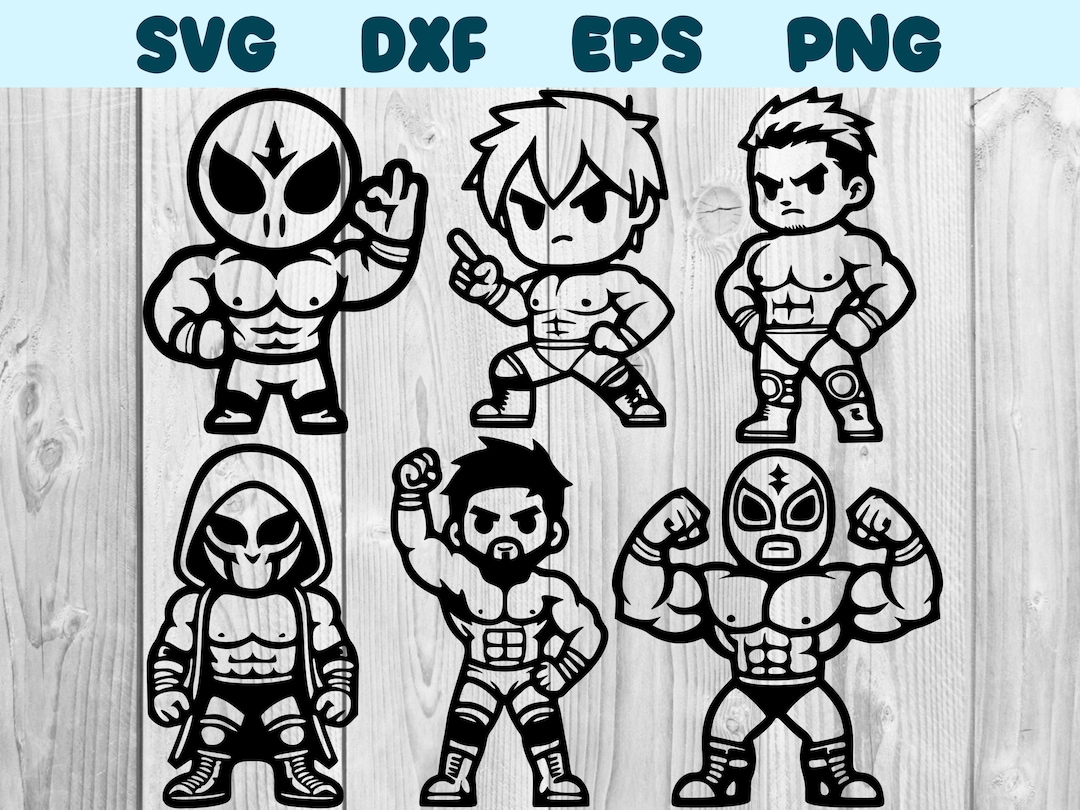 Professional Wrestler Svg Cool Wrestler Png Badass Wrestler Clipart ...