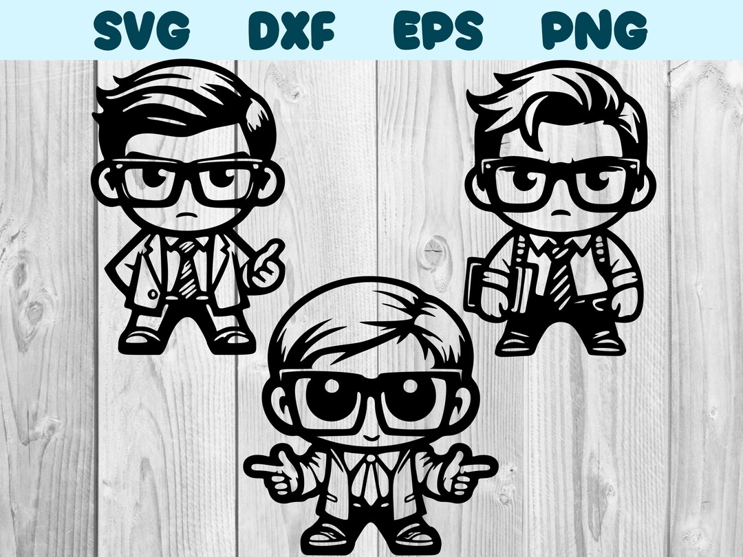 Nerd Svg Cool Nerd Png Hansome Nerd Clipart Badass Nerd Vector Bundle ...