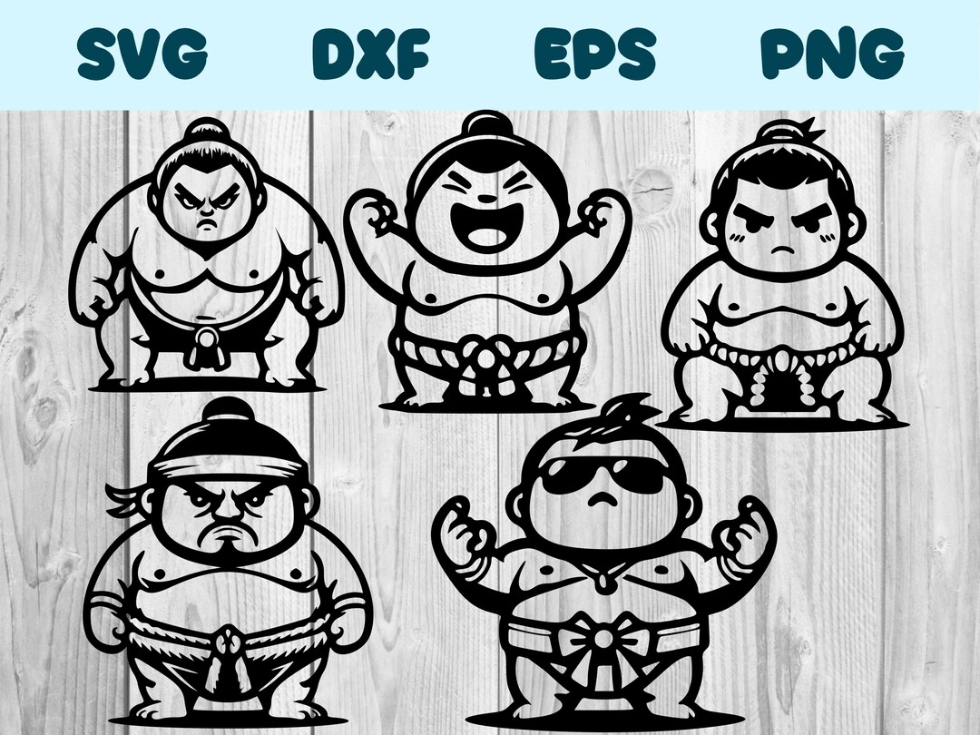 Sumo Wrestler Svg Sumo Wrestler Png Cool Sumo Clipart Badass Sumo ...