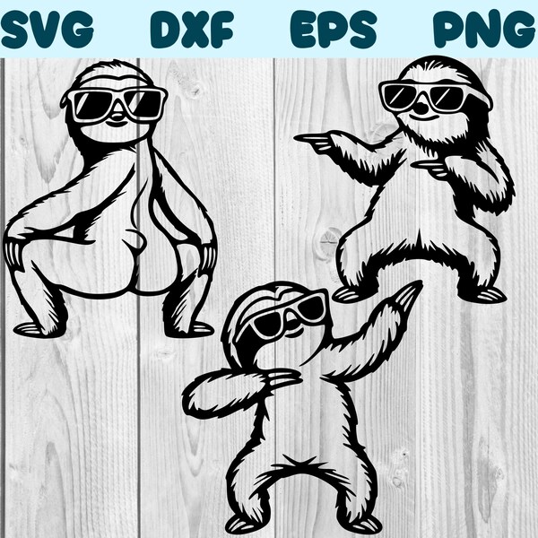 Sloth Svg - Etsy
