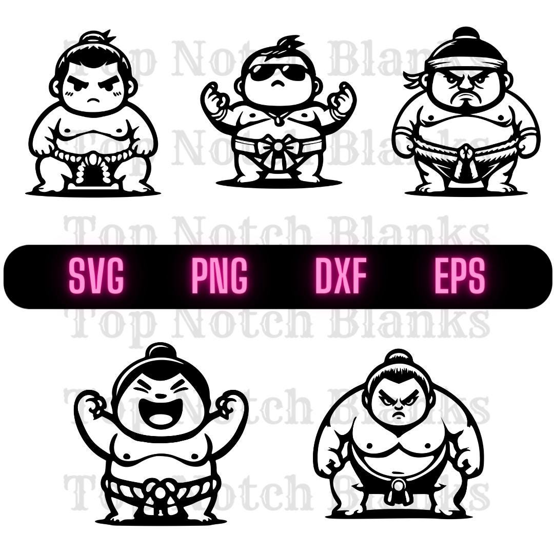 Sumo Wrestler Svg Sumo Wrestler Png Cool Sumo Clipart Badass Sumo ...