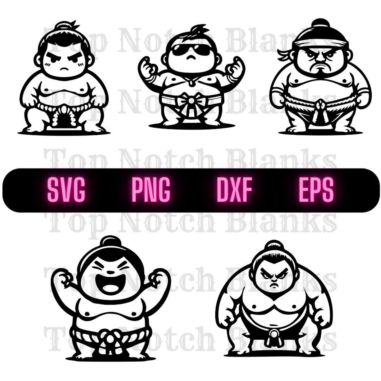 Sumo Wrestler Svg Sumo Wrestler Png Cool Sumo Clipart Badass Sumo ...