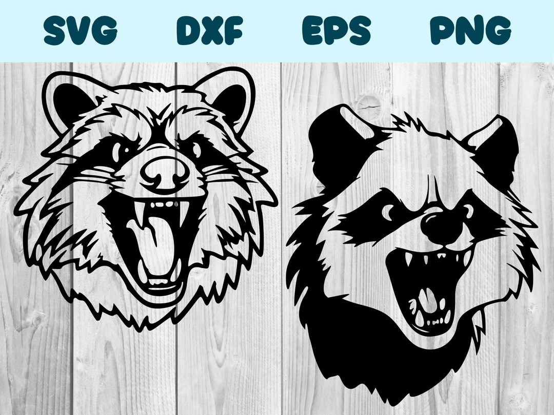 Racoon Svg Angry Racoon Png Angry Racoon Clipart Angry Racoon Vector ...
