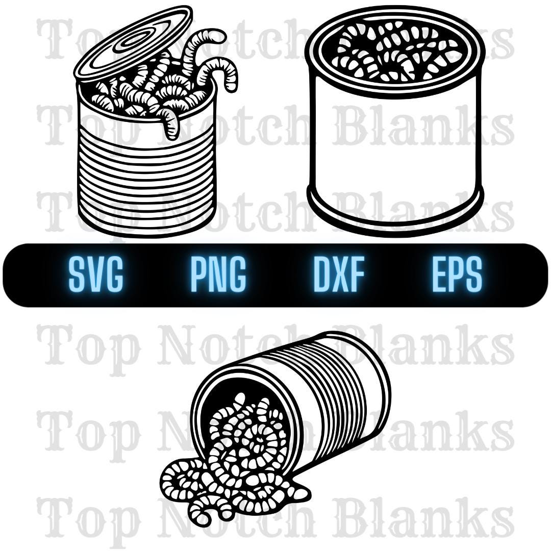 Can of Worms Svg Can of Worms Png Worms in A Can Clipart Can of Worms ...