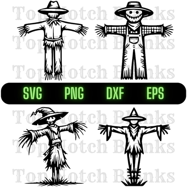 Scarecrow SVG Bundle: Scare Crow Clipart, Commercial Use - Etsy