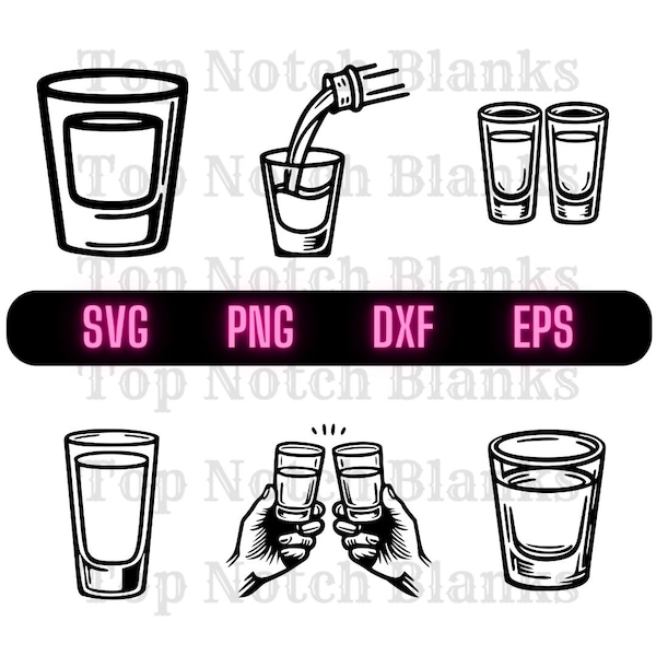 Shot Glass Svg - Etsy