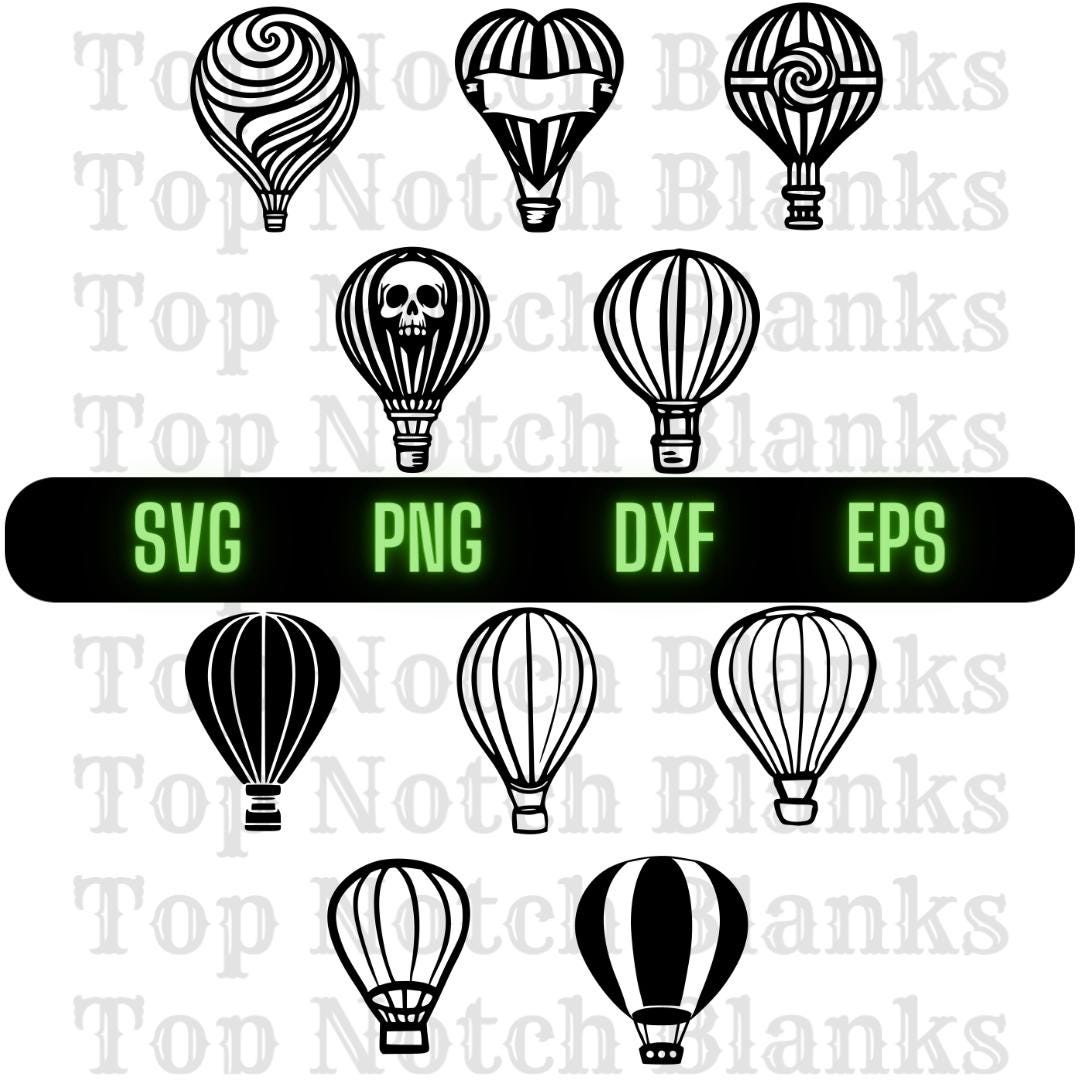 Hot Air Balloon Svg Hot Air Balloon Png Hot Air Balloon Clipart Hot Air ...